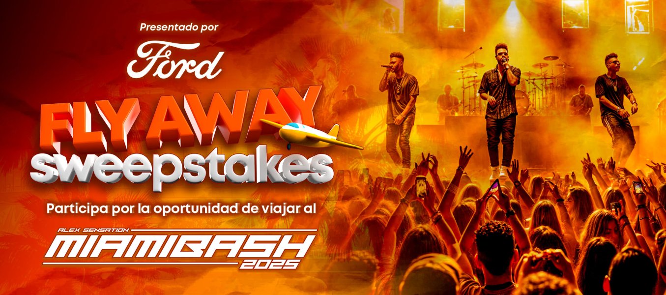 Miami Bash Flyaway Sweepstakes presentado por Ford - Lamusica.com